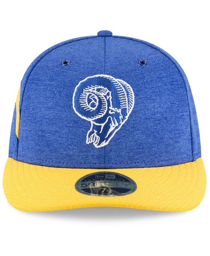 New Era Los Angeles Rams On Field Low Profile Sideline Home 59FIFTY ...