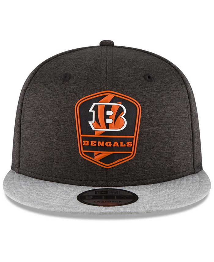 New Era Cincinnati Bengals On Field Sideline Road 9FIFTY Snapback Cap ...