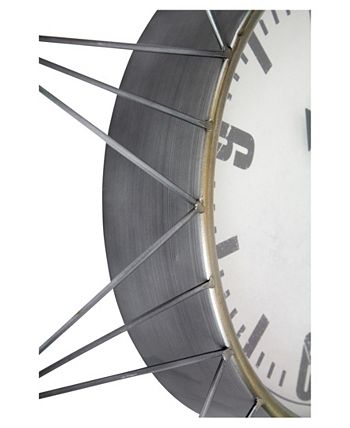 Aspire Home Accents Kaylin Metal Wall Clock - Macy's