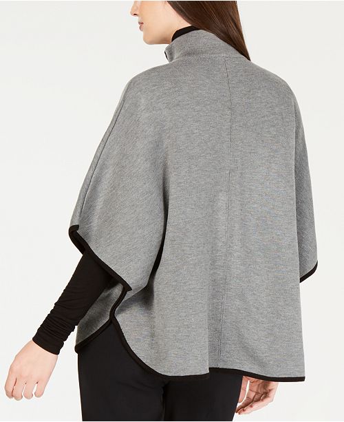 Anne Klein Zip Front Cape - Sweaters - Women - Macy's