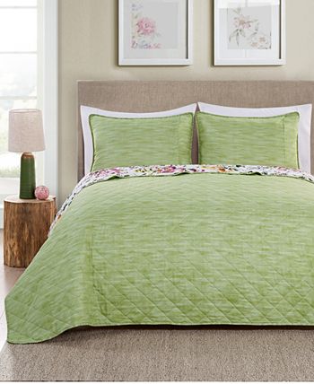 VCNY Home Brooke Reversible 3-Pc. Queen Quilt Set & Reviews - Designer ...