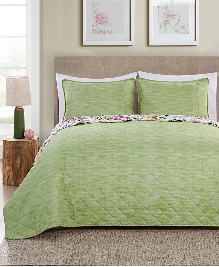 VCNY Home Brooke Reversible 3-Pc. Queen Quilt Set - Macy's