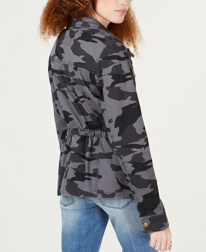 American Rag Juniors' Camo-Print Utility Jacket, Created for Macy's ...