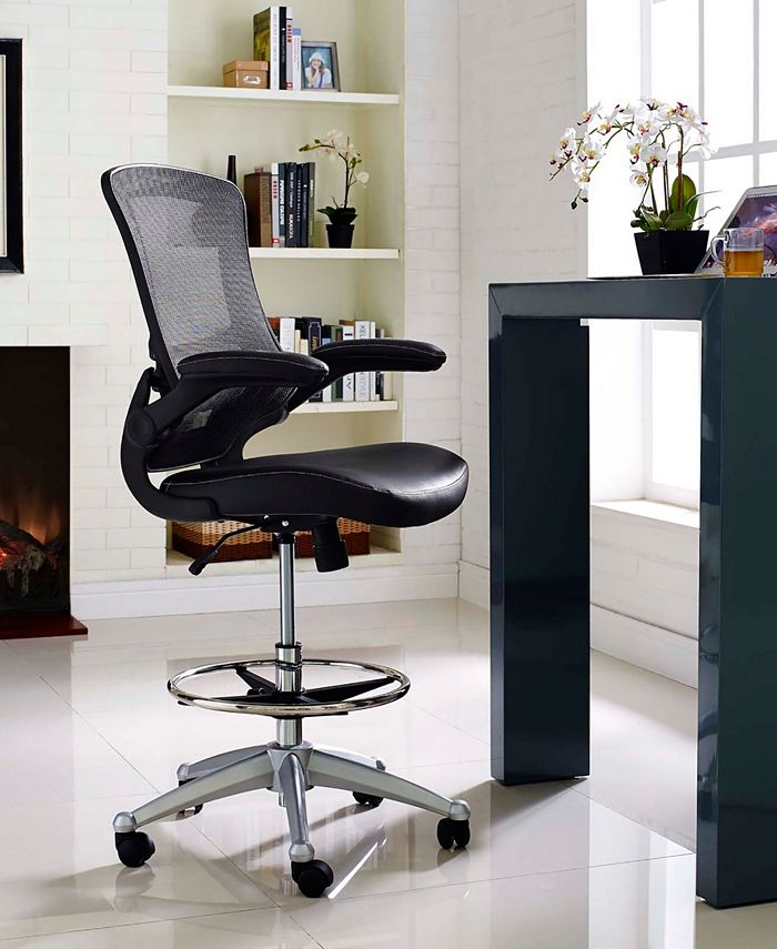 Modway Attainment Vinyl Drafting Chair - Macy's