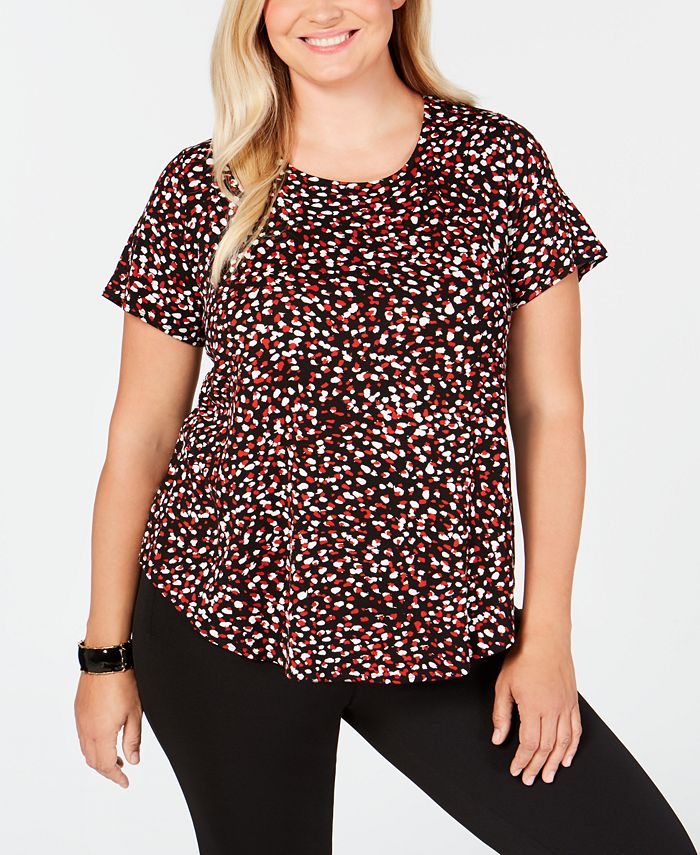 Alfani Plus Size Printed Top, Created for Macy's - Macy's