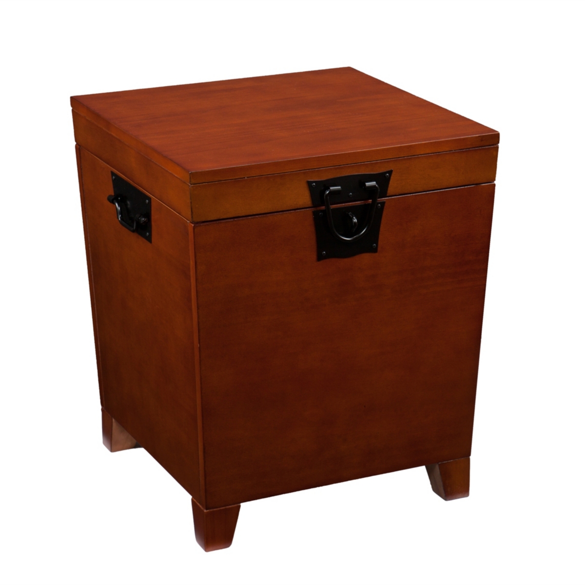 Click here for Pyramid Trunk End Table - Medium Brown prices