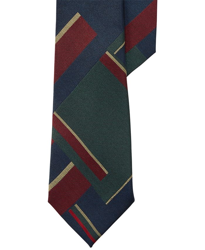 Lauren by Ralph Lauren Mens Men's Patchwork Silk Tie - Macy's