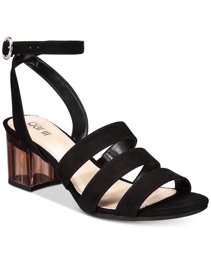 Bar III Rae Strappy Sandals, Created for Macy's - Macy's
