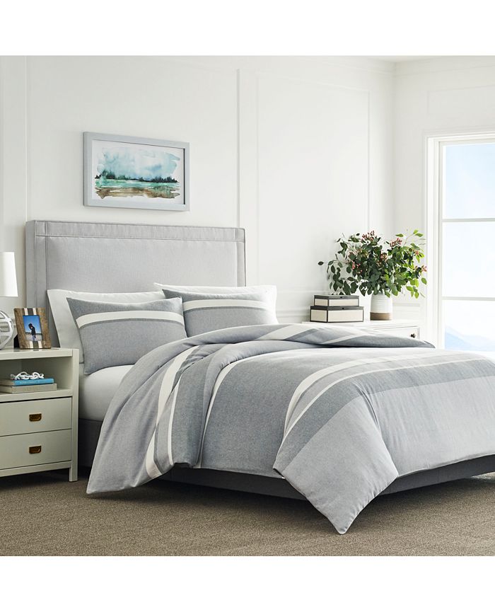 Nautica Clearview Gray 3-Pc. King Comforter Set - Macy's
