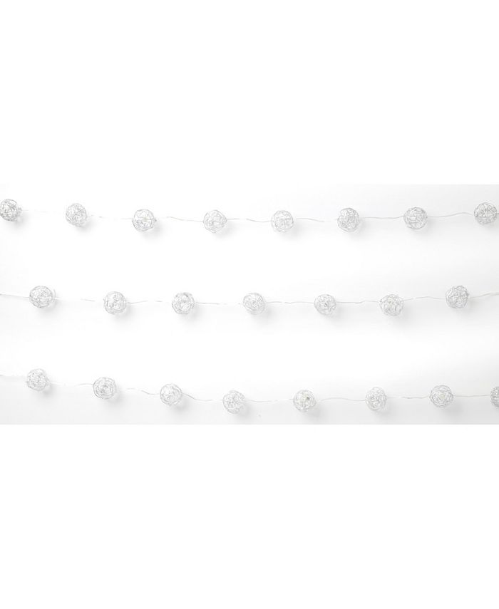 Studio Mercantile LED Micro Balls Wired 10ft String Lights - Macy's