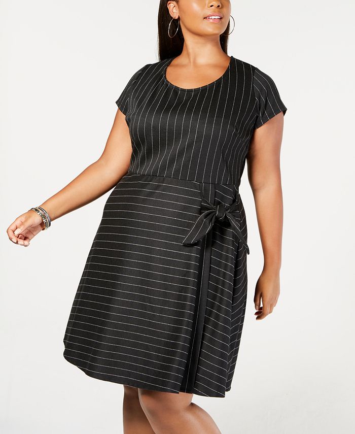 Love Squared Trendy Plus Size Side-Tie A-Line Dress - Macy's