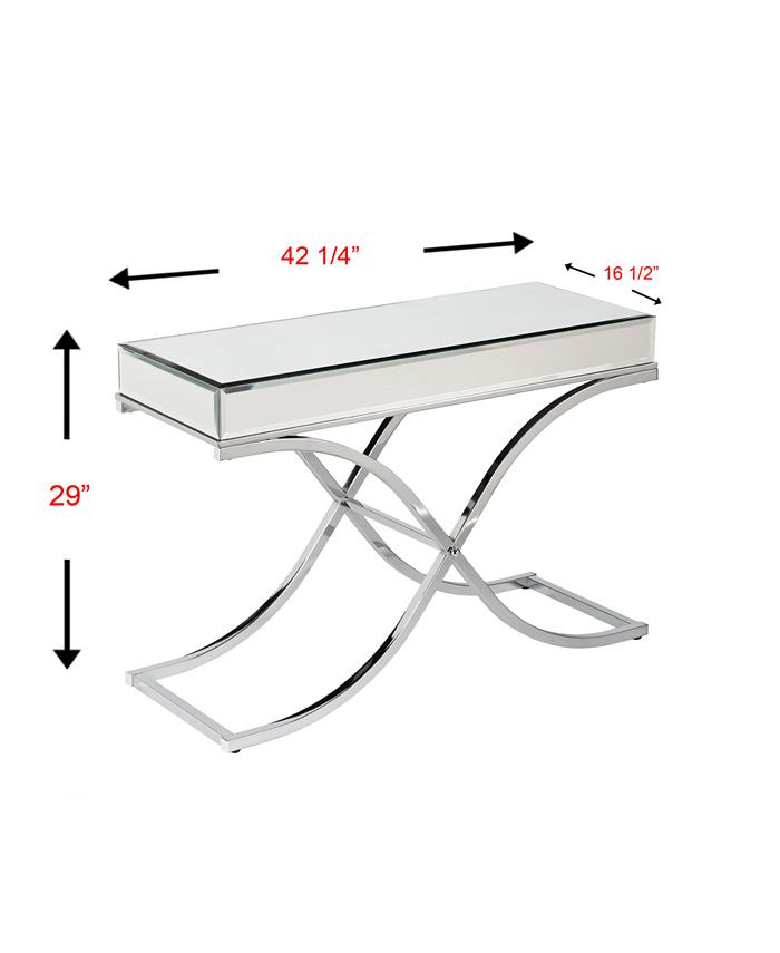 Southern Enterprises Ava Mirrored Console Table - Macy's