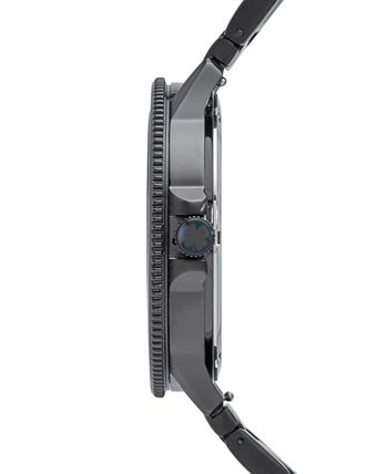 Lucky Brand Men's Dillon Black Stainless Steel Bracelet Watch 42mm - Macy's