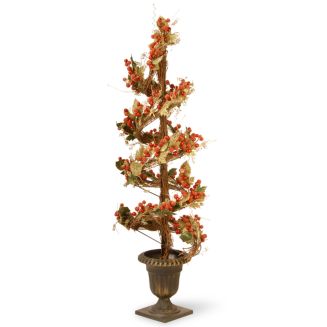 National Tree Company 48" Berry/Leaf Vine Topiary - Macy's