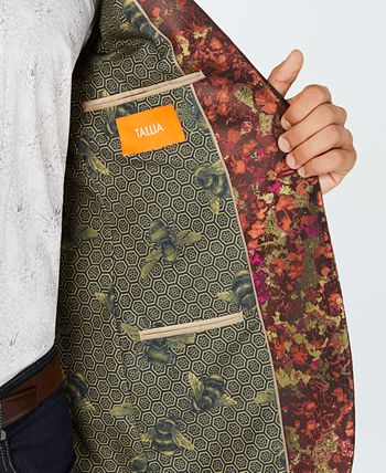 Tallia Men's Slim-Fit Rust Abstract Sport Coat - Macy's