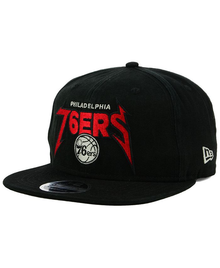 New Era Philadelphia 76ers 90s Throwback Groupie 9FIFTY Snapback Cap ...