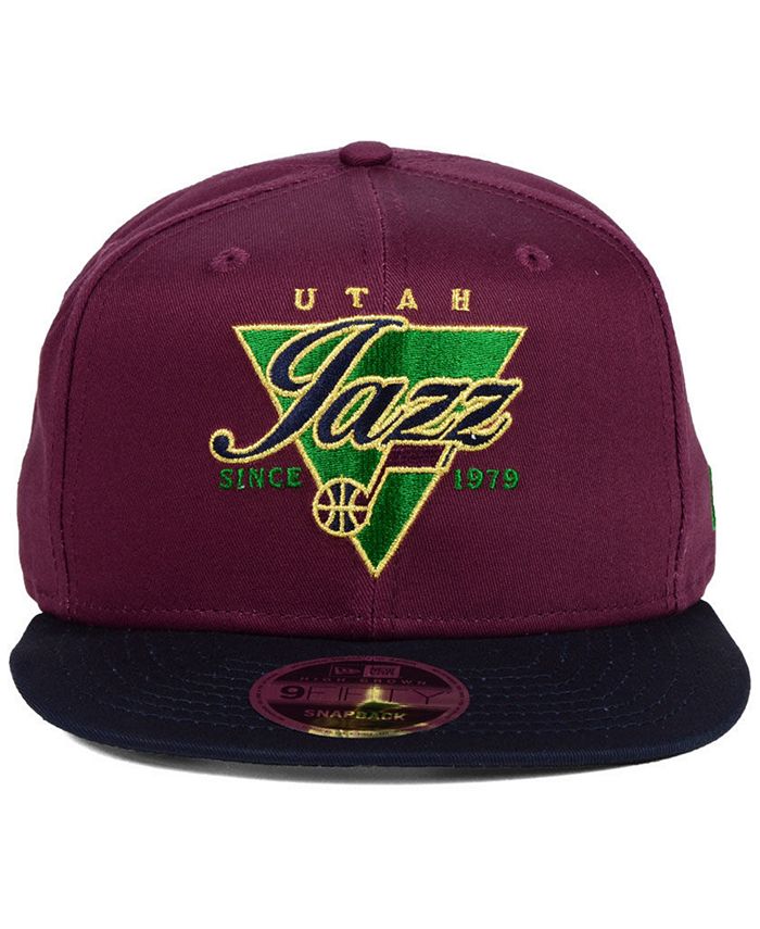 New Era Utah Jazz 90s Throwback 9FIFTY Snapback Cap - Macy's