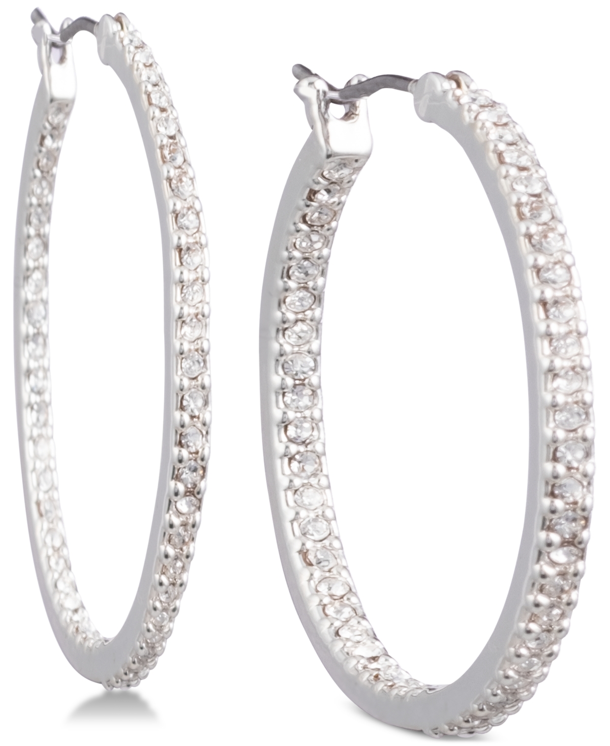 Click here for Lauren Ralph Lauren Crystal In & Out Hoop Extra Sm... prices
