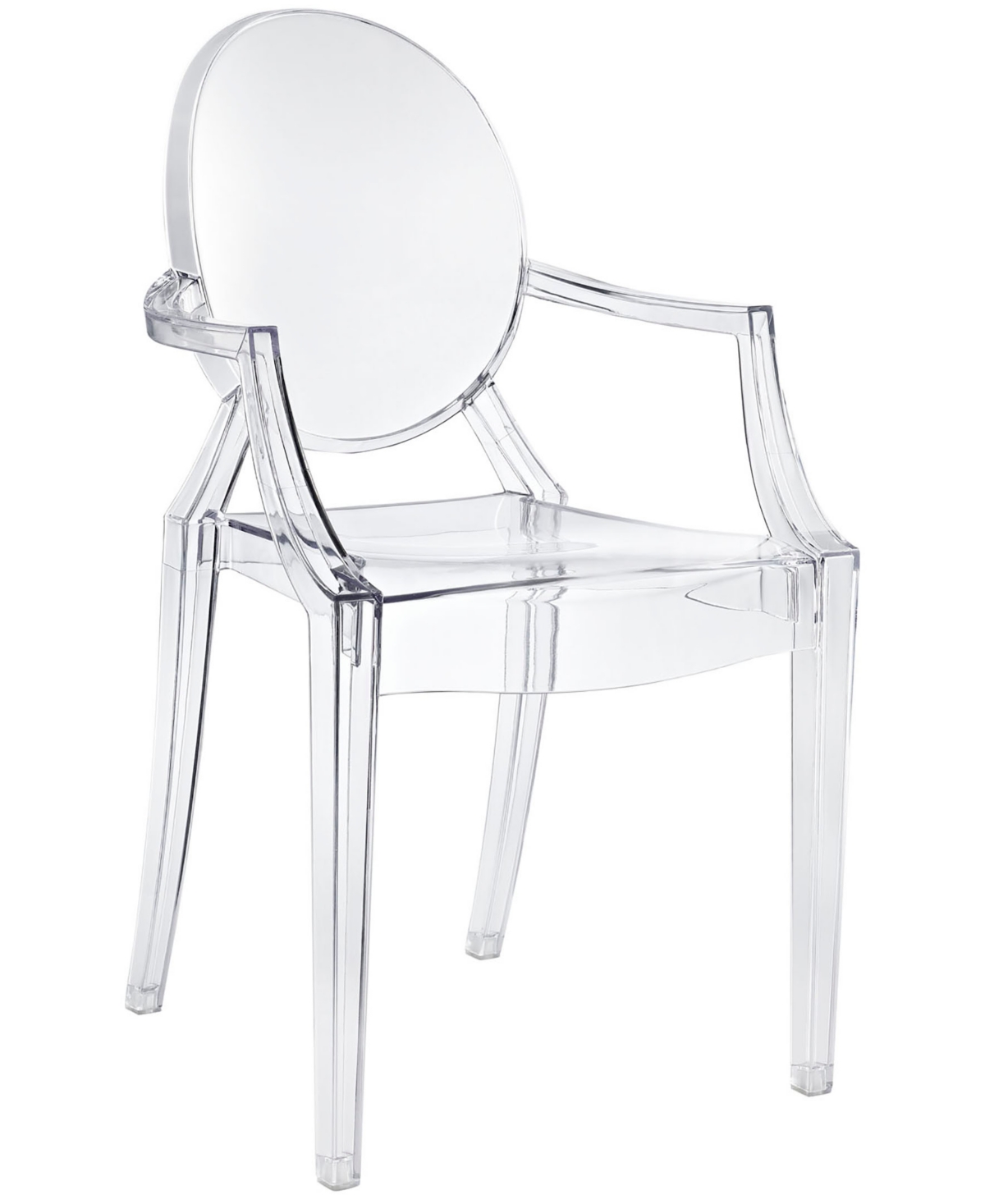 Philippe Starck Style Louis Ghost Chair in Clear