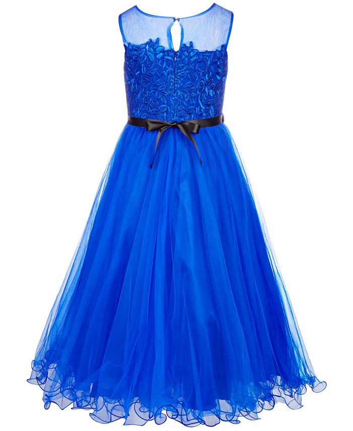 Beautees Big Girls Embroidered Ball Gown - Macy's