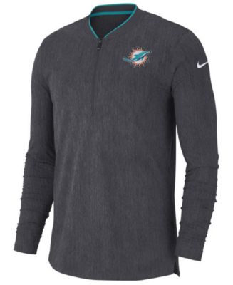 Nike Men's Miami Dolphins Coaches Quarter-Zip Pullover - Macy's