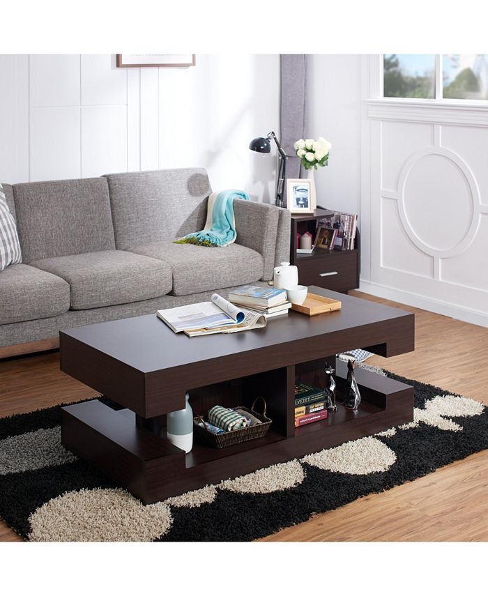 Furniture of America Finney Rectangular Coffee Table - Macy's