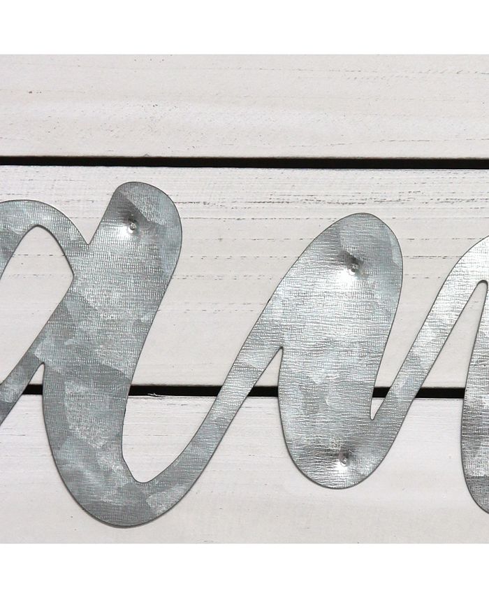 Stratton Home Décor Stratton Home Decor Galvanized Family Planked Sign ...