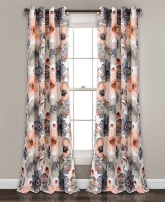 Leah Room Darkening Window Curtain Collection - Macy's