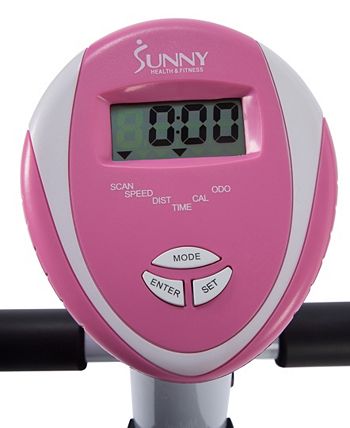 Sunny Health & Fitness Pink Magnetic Upright Bike - Macy's
