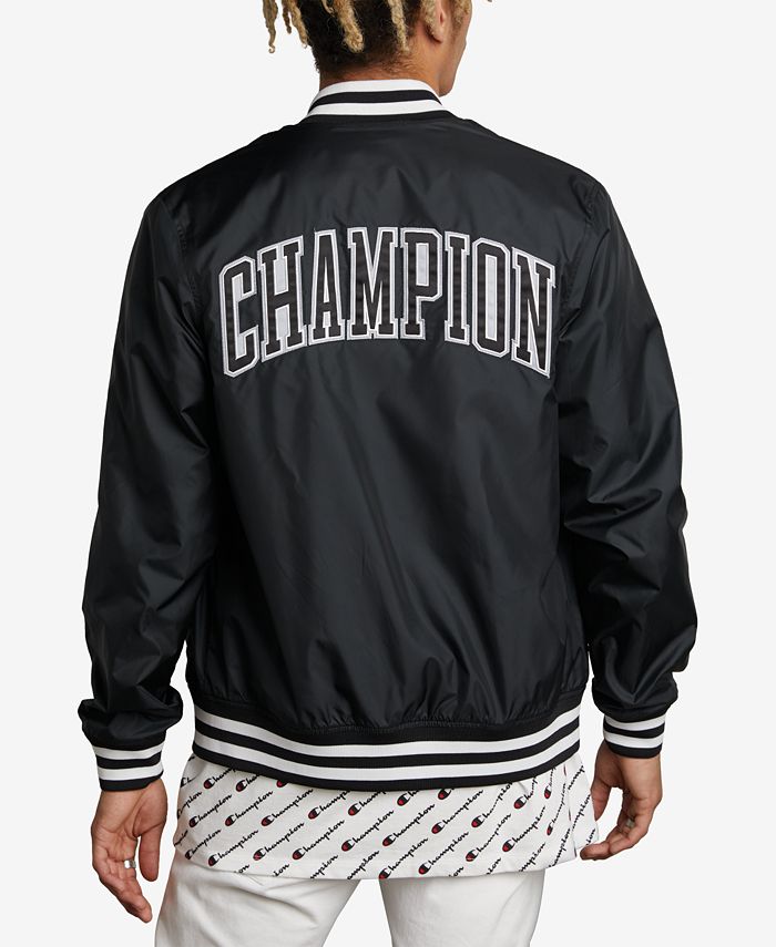 Champion Men's Satin Baseball Jacket - Macy's