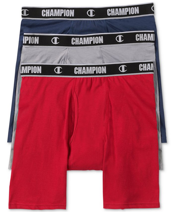 Champion Men's 3-Pk. Performance Long Boxers - Macy's