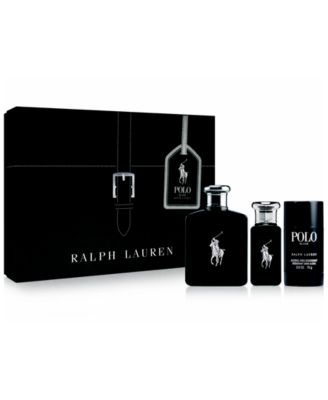 Ralph Lauren Men's 3-Pc. Polo Black Gift Set - Macy's