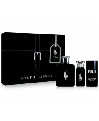 Ralph Lauren Men's 3-Pc. Polo Black Gift Set - Macy's