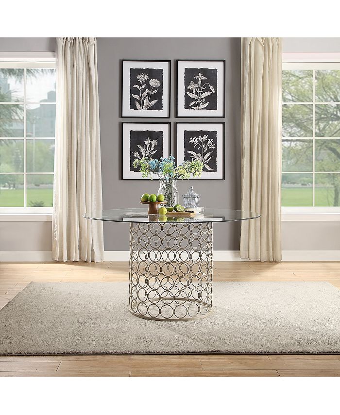 Furniture Dianna 48" Round Table, Quick Ship - Macy's