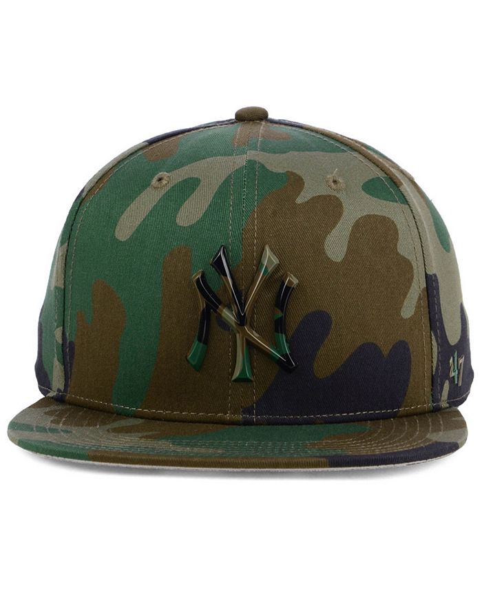 '47 Brand New York Yankees Camo Snapback Cap - Macy's