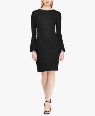 Lauren Ralph Lauren Polka-Dot Ponté-Knit Dress - Macy's