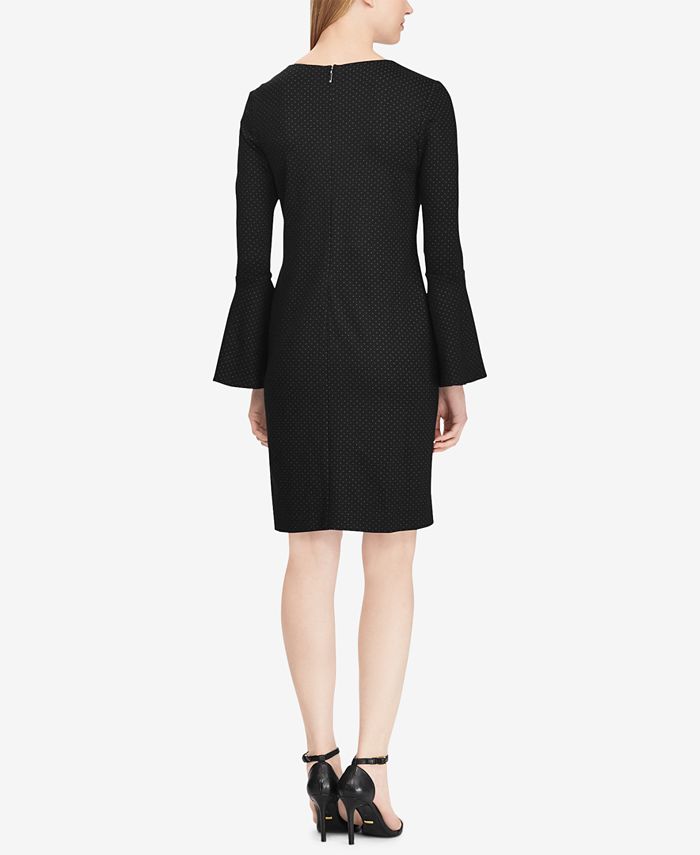 Lauren Ralph Lauren Polka-Dot Ponté-Knit Dress - Macy's