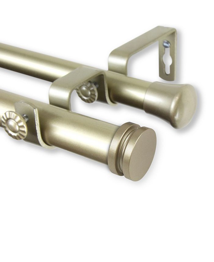 Rod Desyne Bun Double Curtain Rod 1" OD 120-170 inch - Macy's