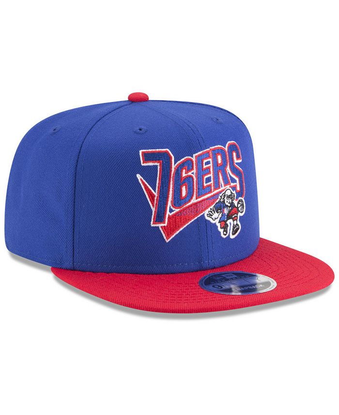 New Era Philadelphia 76ers Retro Tail 9FIFTY Snapback Cap - Macy's