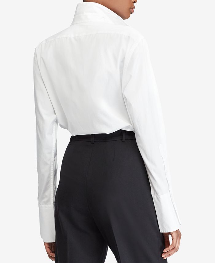 Polo Ralph Lauren Monogram-Sleeve Cotton Shirt - Macy's