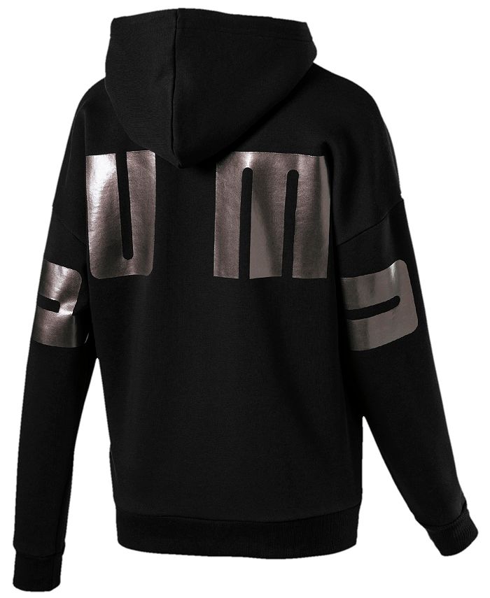 Puma Metallic-Logo Hoodie - Macy's