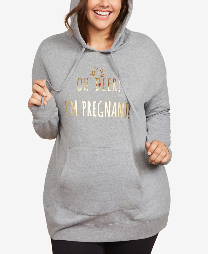 Motherhood Maternity Plus Size Oh Deer! I'm Pregnant!™ Christmas ...