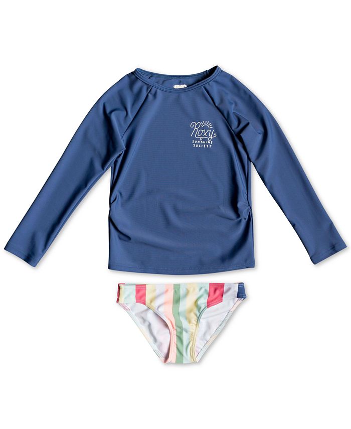 Roxy Little Girls Rash Guard Swimsuit - Macy's