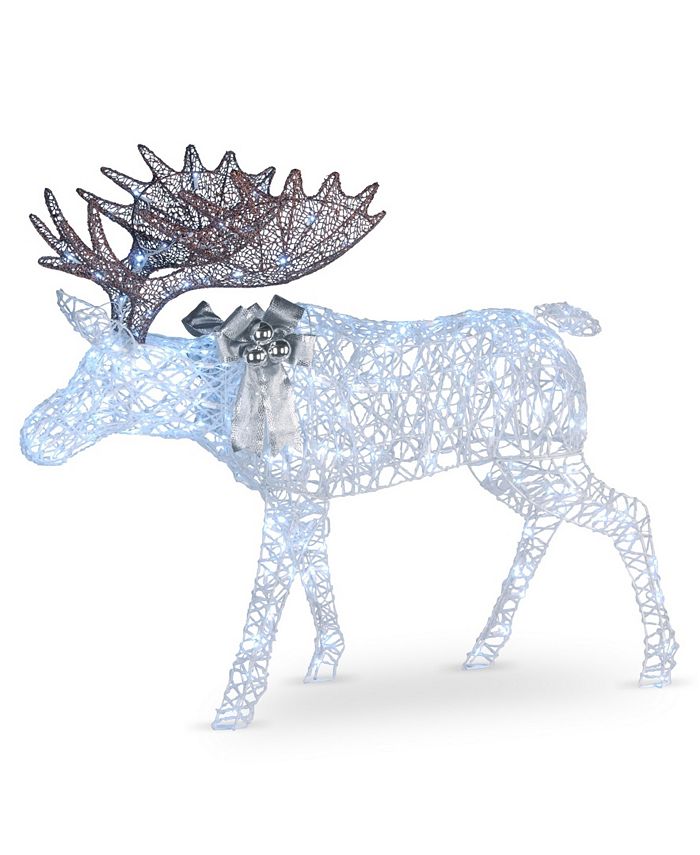 National Tree Company 50" Pre-lit Moose Decoration - Macy's