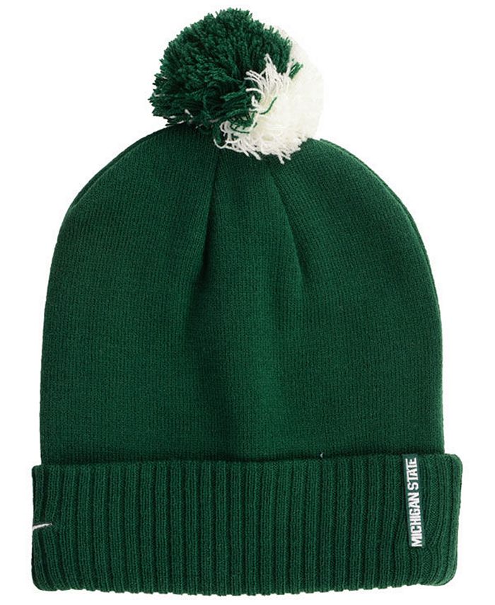 Nike Michigan State Spartans Beanie Sideline Pom Hat - Macy's