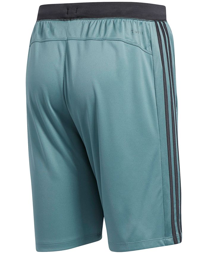 adidas Men's ClimaLite® Three-Stripe 10" Shorts - Macy's