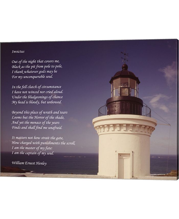 Metaverse Invictus Poem Canvas Art - Macy's