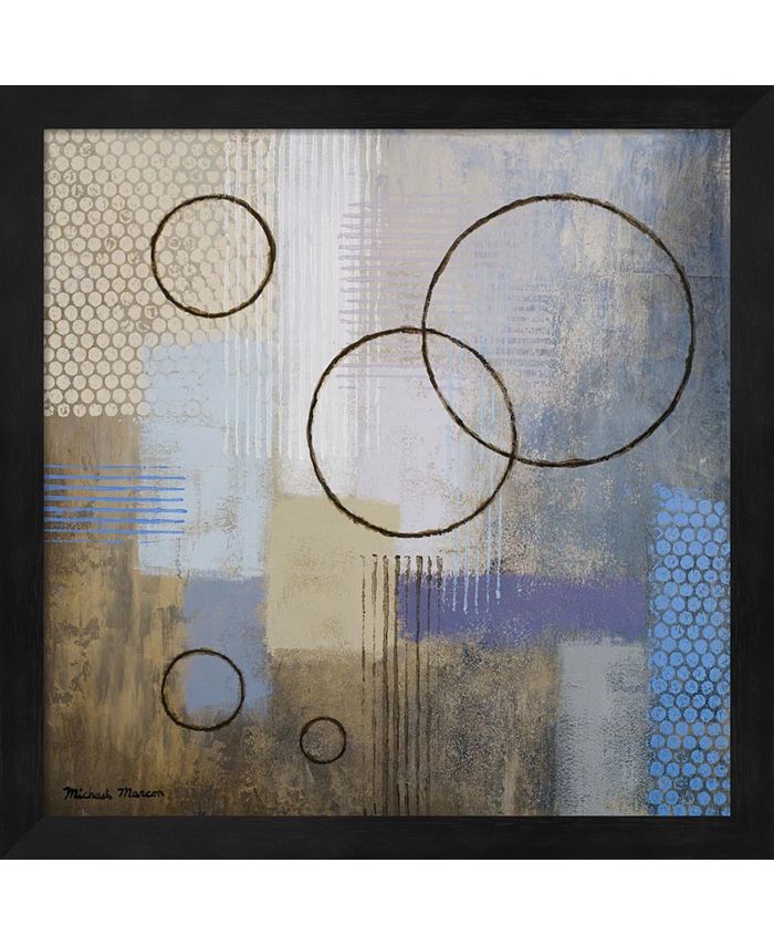 Metaverse Rain Abstract I By Michael Marcon Framed Art - Macy's