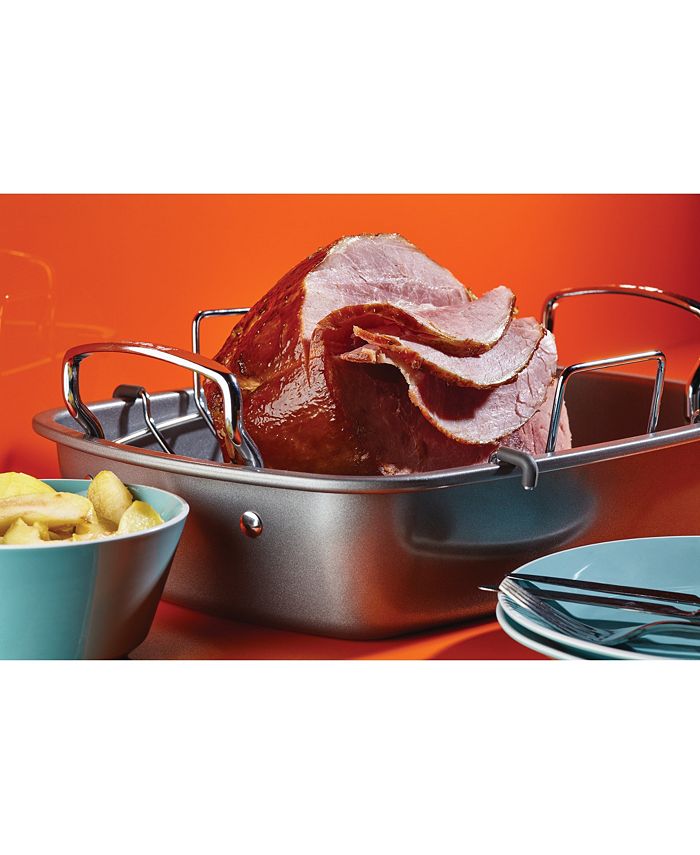 Circulon Nonstick 17" x 13" Roaster with U-Rack - Macy's