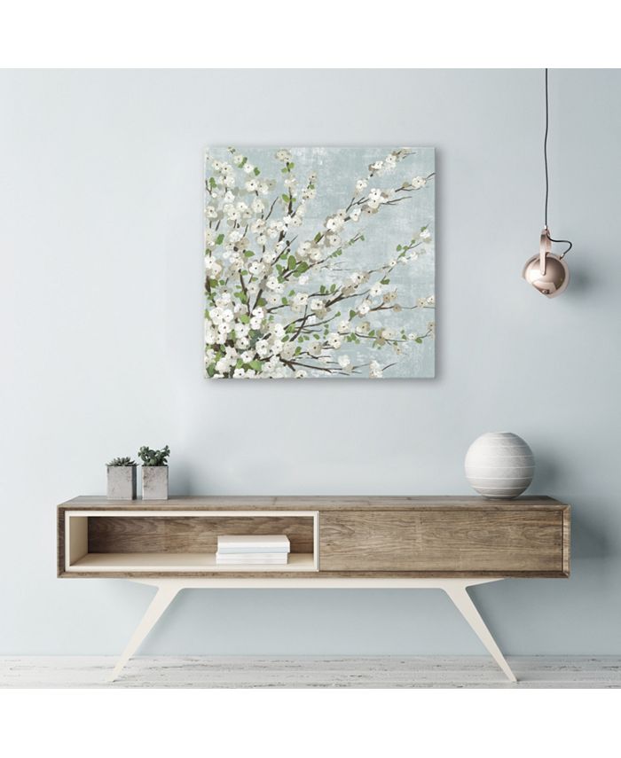 Artissimo Designs Fresh Pale Blooms ll Hand Embellished Canvas - Macy's